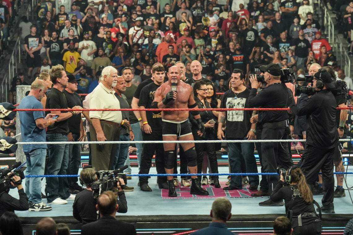 Goldberg names WWE successor in emotional retirement promo cut by TV ...